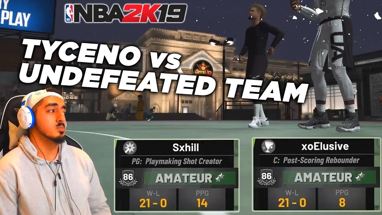 Tyceno vs UNDEFEATED 21-0 TEAM in NBA2K19! - YouTube