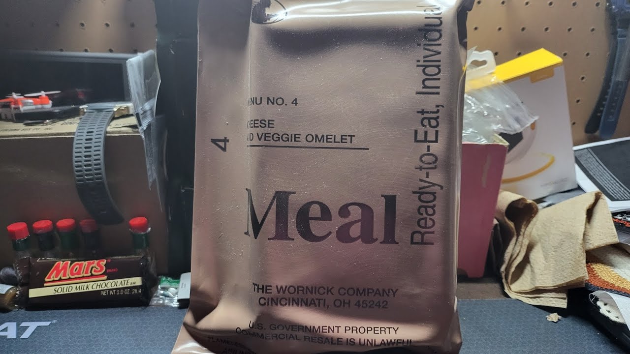 U.S MRE #4 CHEESE AND VEGGIE OMELETTE REVIEW & 1,600 SUBSCRIBER ...
