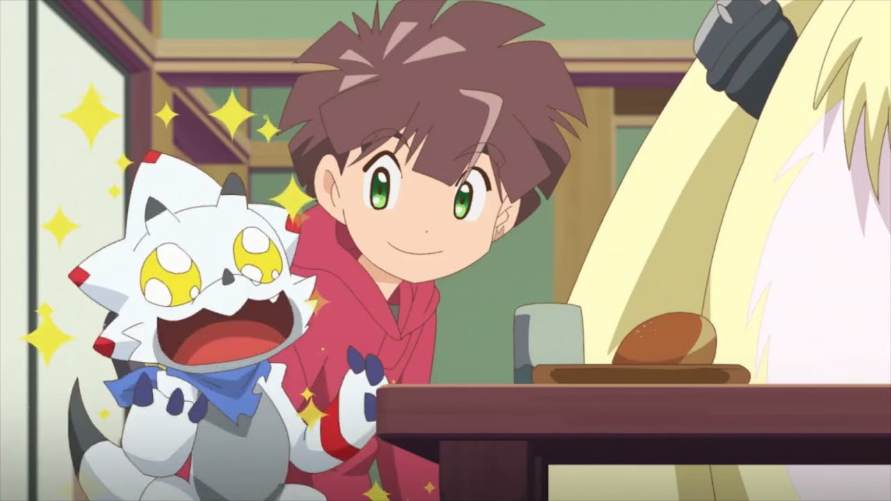 The Digimon gang enjoying the beach resort :) | Digimon Ghost Game ...