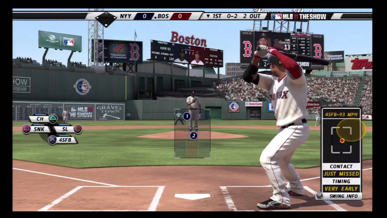 MLB 11 The Show Red Sox Vs Yankees Part 1 - YouTube
