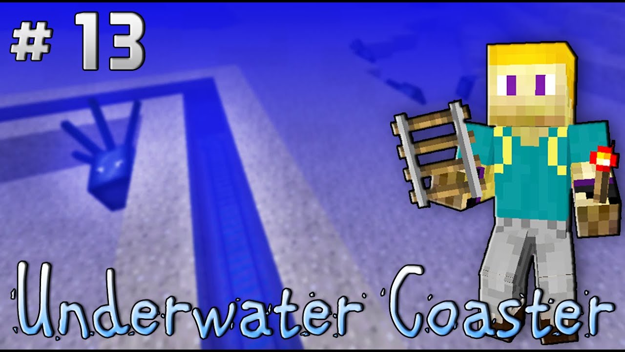 Minecraft: Underwater Coaster [Ep 13 | Let's Build a Roller Coaster ...