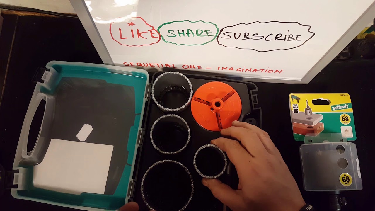 Wolfcraft Carote Beton,Caramida,Boltari,BCA - YouTube