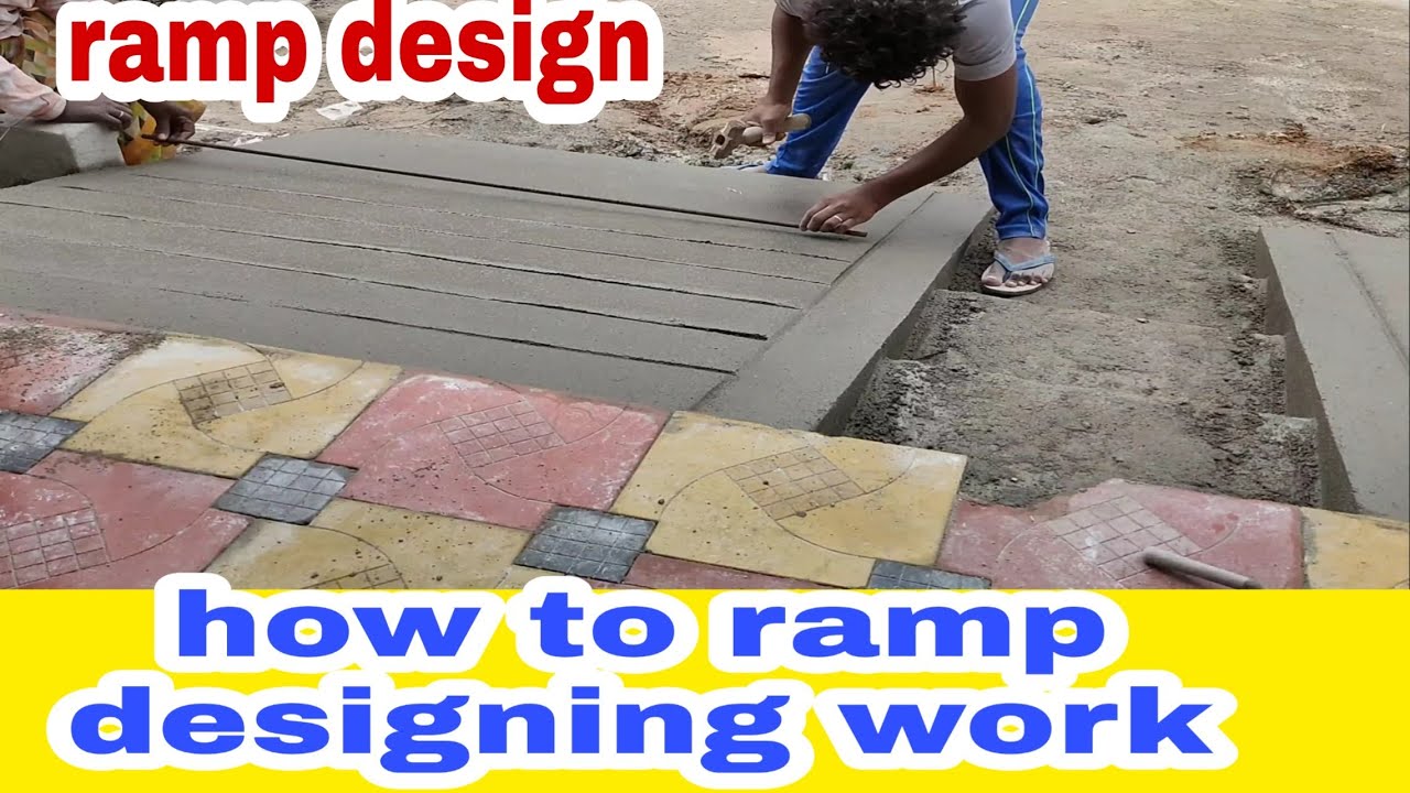 AMAZING TECHNIQUES FOR RAMP DESIGNING WORK,//CEMENT AND SAND WORK ...