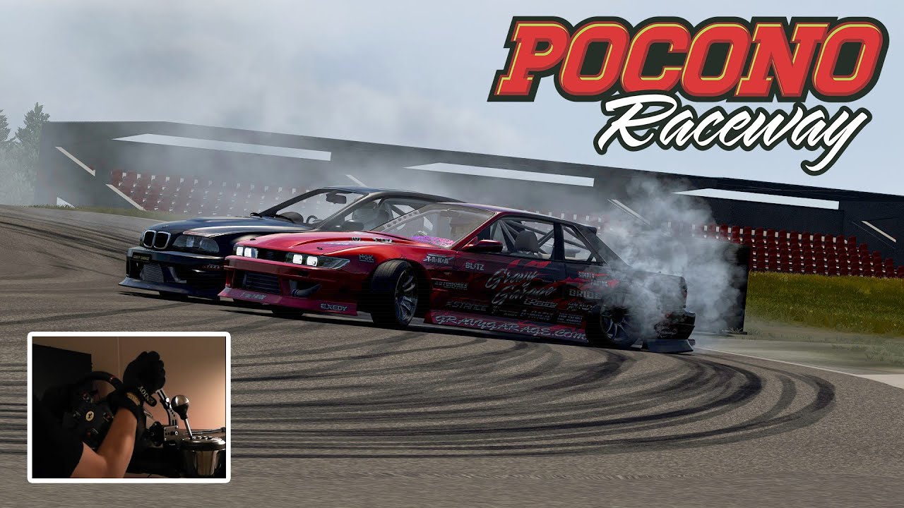 [VR] NEW Favorite Drift Track POCONO Raceway - Assetto Corsa | HP ...