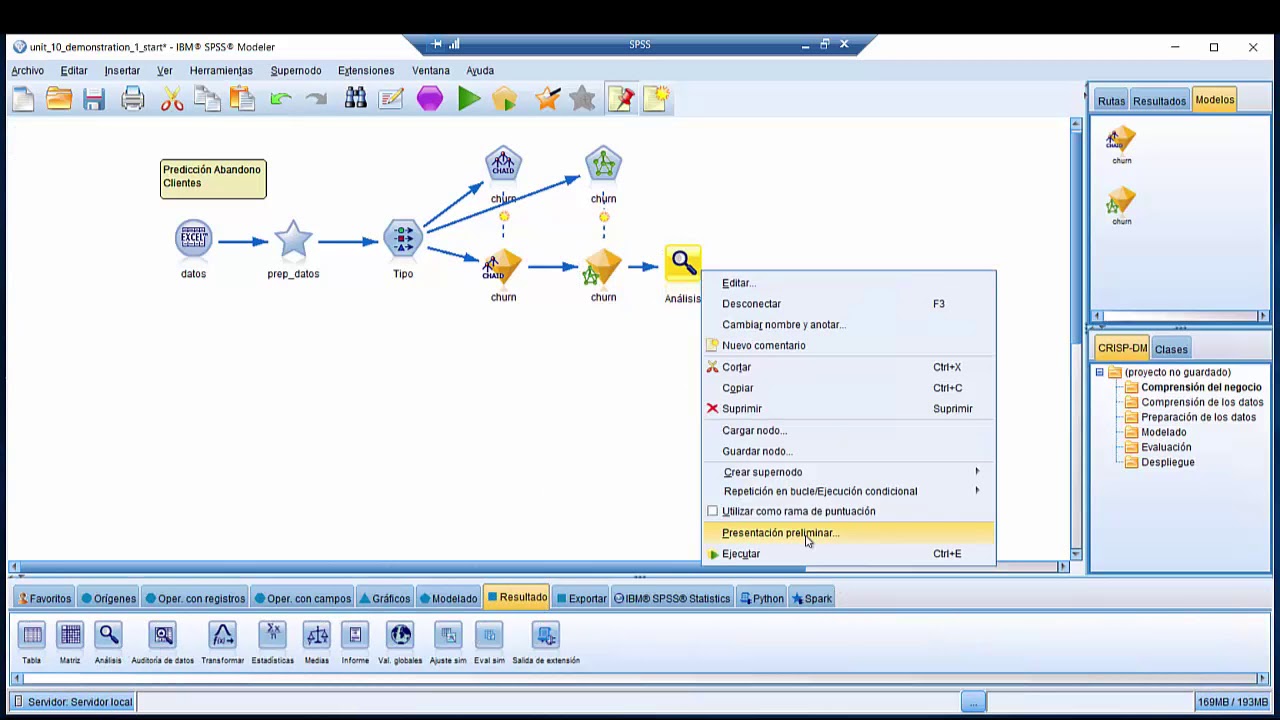SPSS Modeler - Cómo generar un modelo de predicción - YouTube