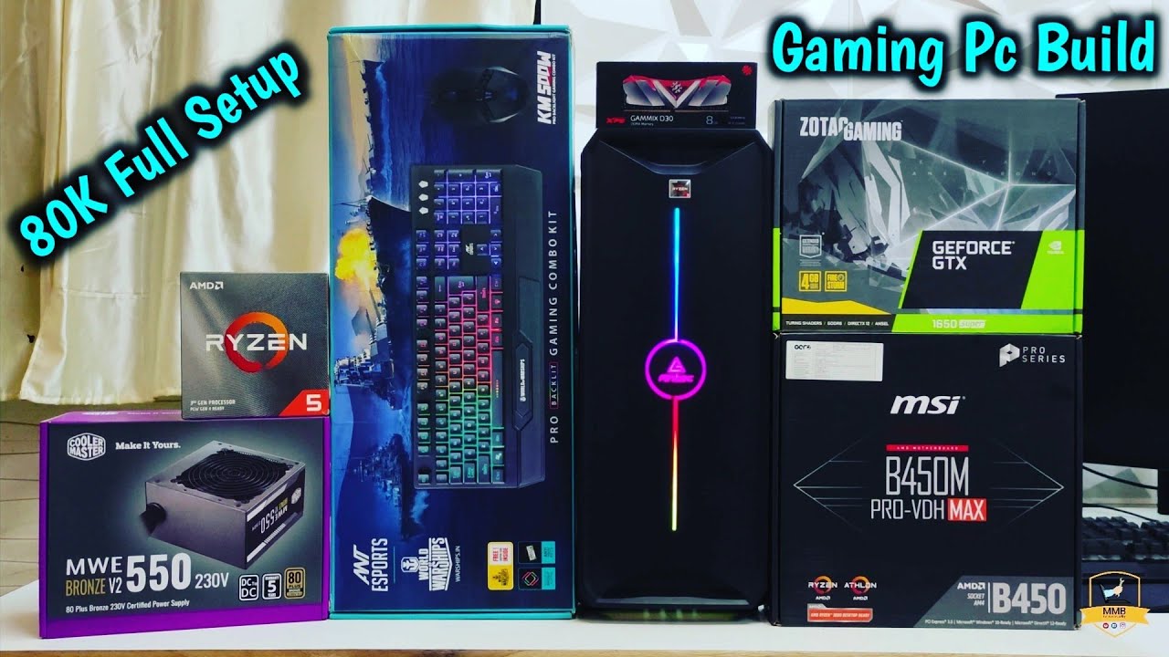 Rs 80,000 Gaming Pc Build Full. Setup | 80k Pc Build 2021 - YouTube