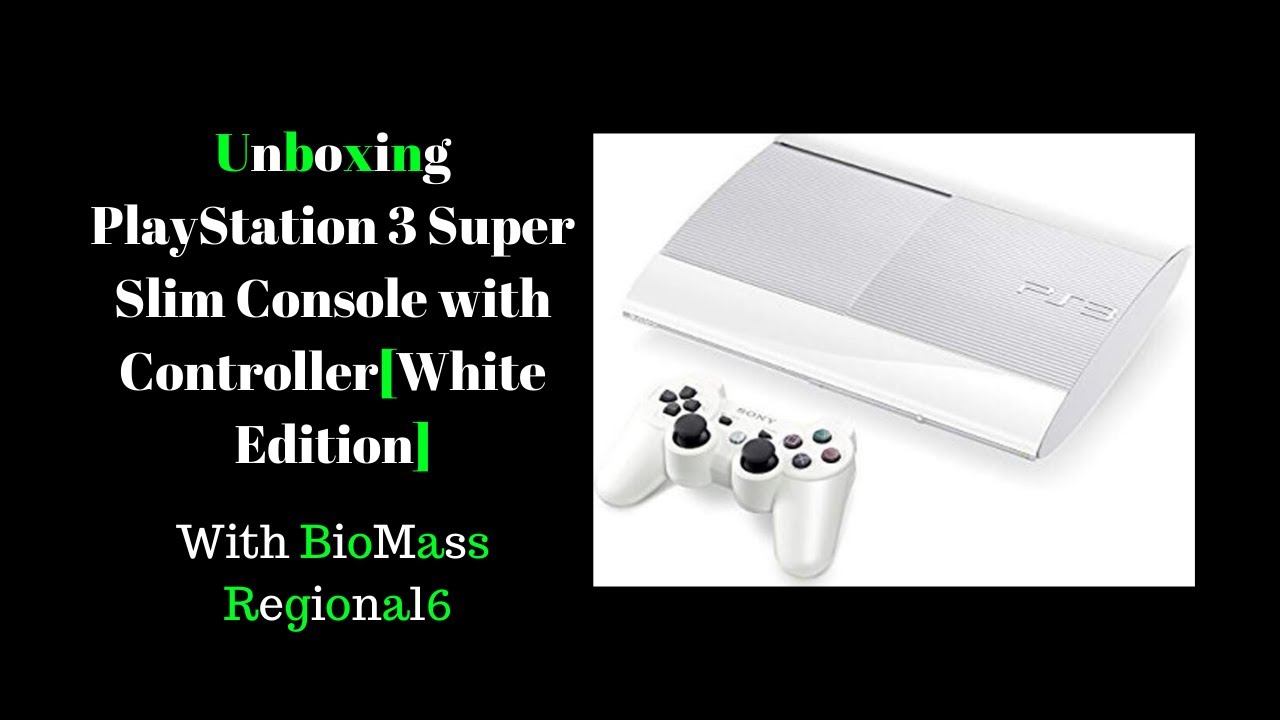 Unboxing PS3 Super Slim Console & Controller-White Edition - YouTube