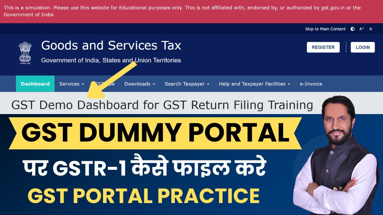 GSTR-1 Filling on Dummy GST Portal | How to DO GST Practice on GST ...
