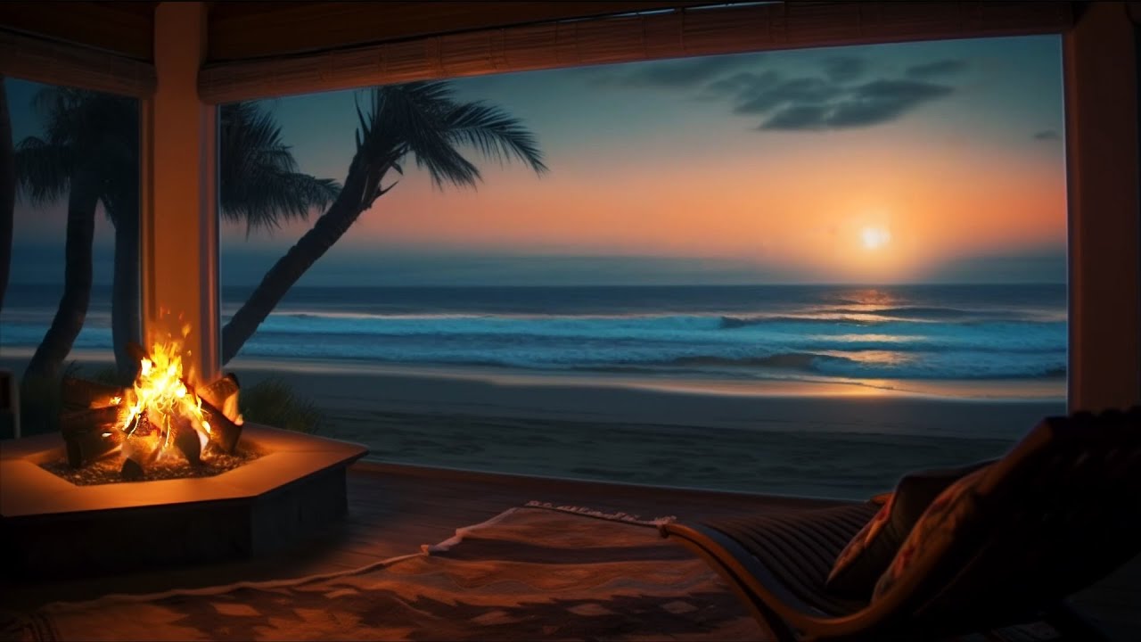 Experience a Cozy Oceanside Retreat: Fireside Serenity with a ...