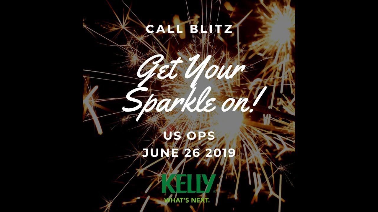 Get Your Sparkle On Call Blitz US OPS - YouTube