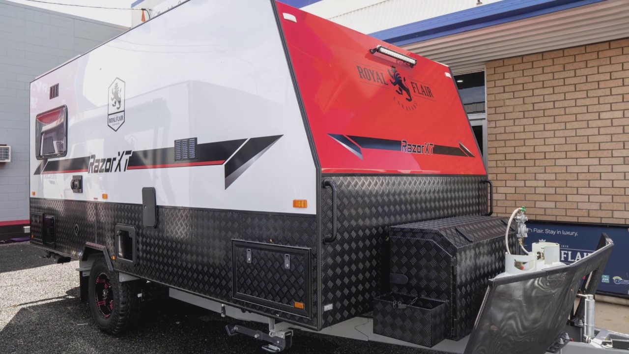 Royal Flair Razor XT on display at Coast to Country Caravan Sales in ...