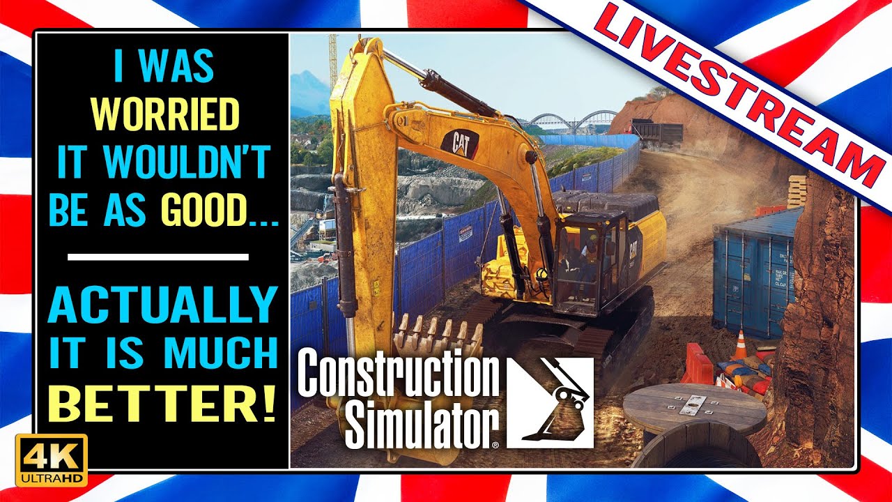 Construction Simulator 22 HOTEL BUILD Part 3b LIVE from the Sim Shack ...