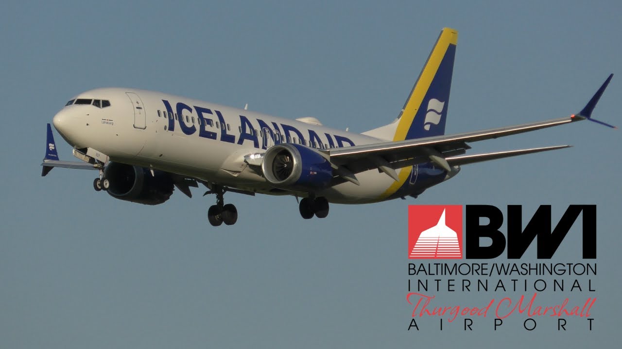 Plane Spotting at BWI Airport with Condor and Icelandair - YouTube