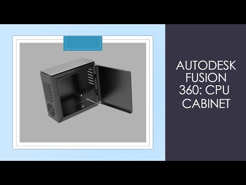 Autodesk Fusion 360: Sheet metal tutorial: CPU Cabinet - YouTube