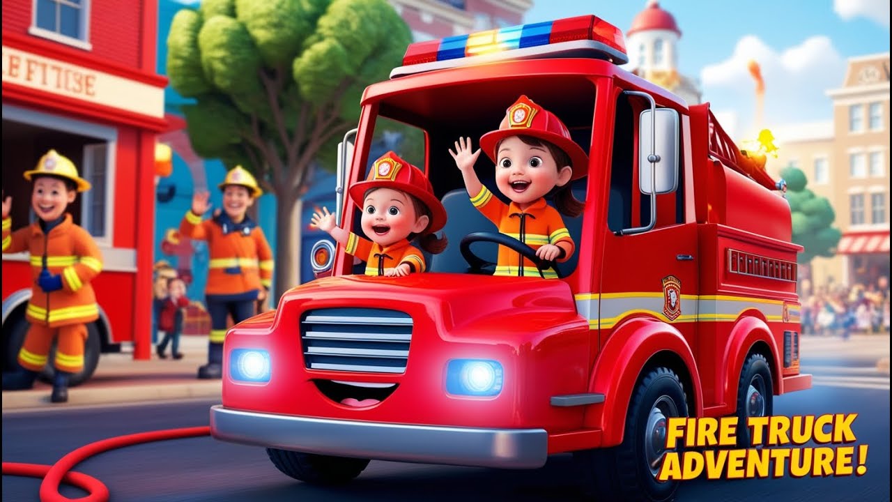 Wheels on The Fire Truck | Twinkle Twinkle Nursery Rhymes & Kids Songs ...