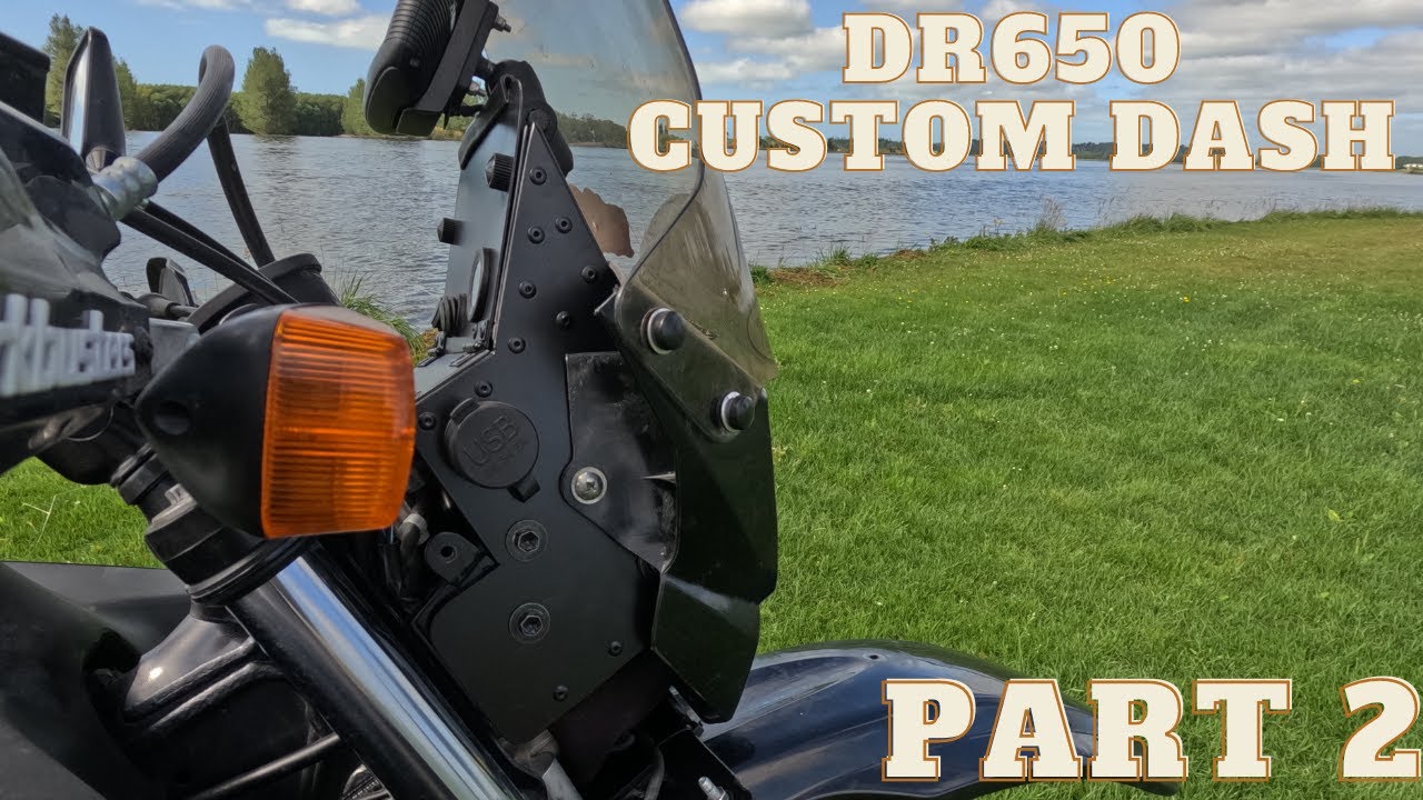 Suzuki Dr650 - custom dash/ rally tower - part 2 - YouTube
