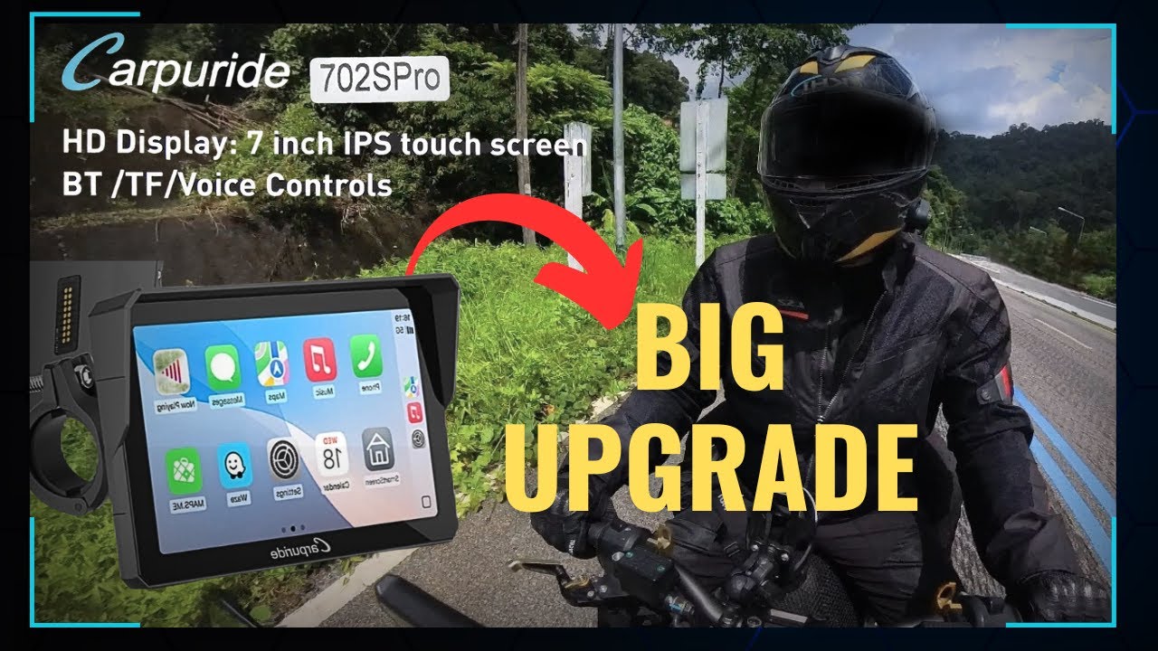 Our NEWEST MOTORCYCLE UPGRADE! CARPURIDE W702 PRO - YouTube