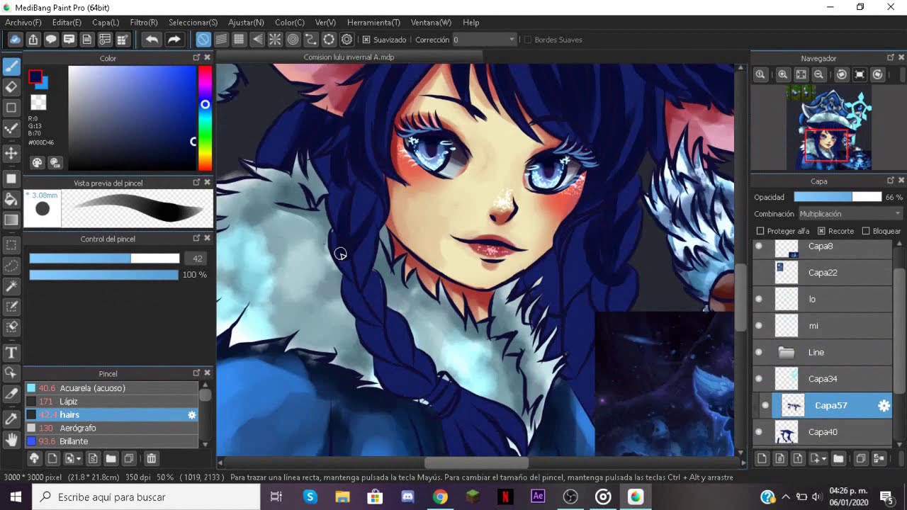 Lulu Invernal League of legends Speedpaint. (Comisión) Dibujando con ...