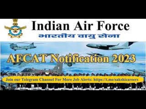 IAF AFCAT 2022-23 notification - YouTube