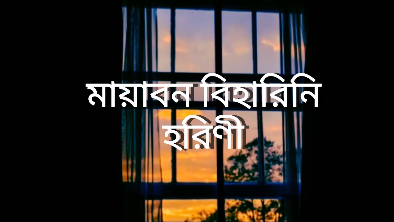 মায়াবন বিহারীনি | Mayabono biharini Horini| Robindro songit | Lyrics ...