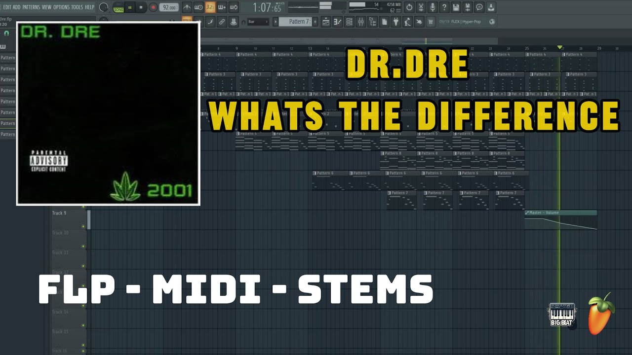 Dr. Dre - What's The Difference (FL Studio Remake) FLP + MIDI + STEMS ...