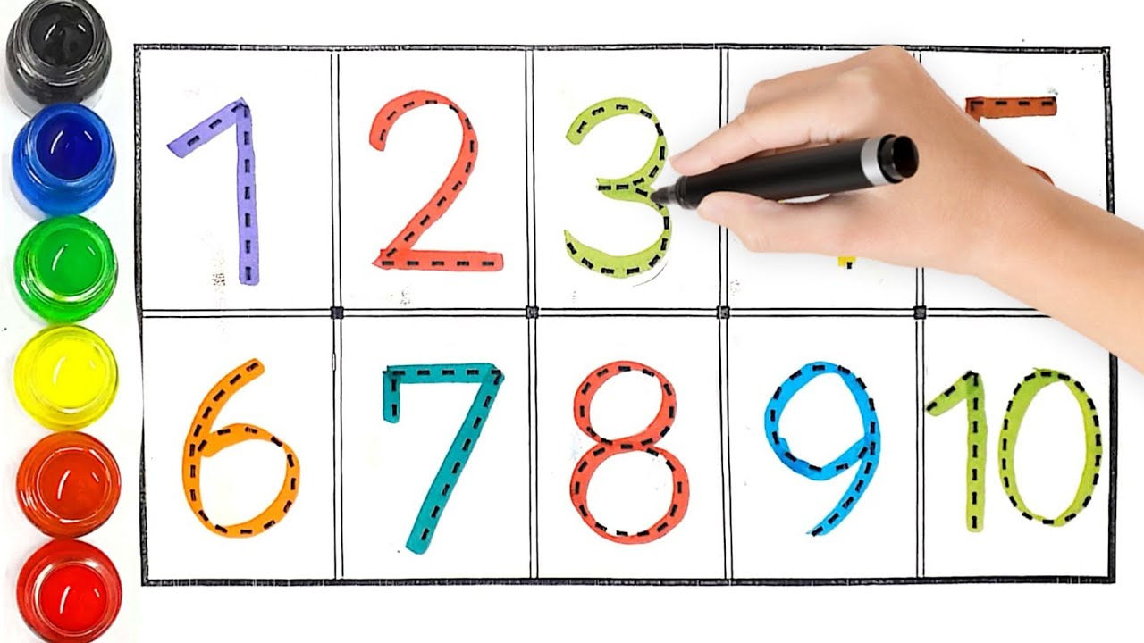 12345 Number | 1234 Number Names | 1 To 15 Numbers Song | 12345 ...