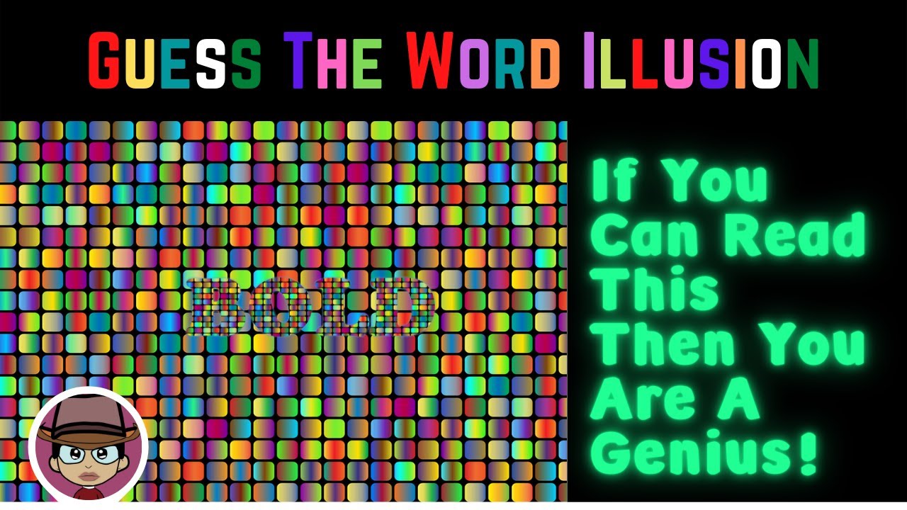 Guess The Word Illusion | Find The Word Illusion | Word Puzzle | Word ...