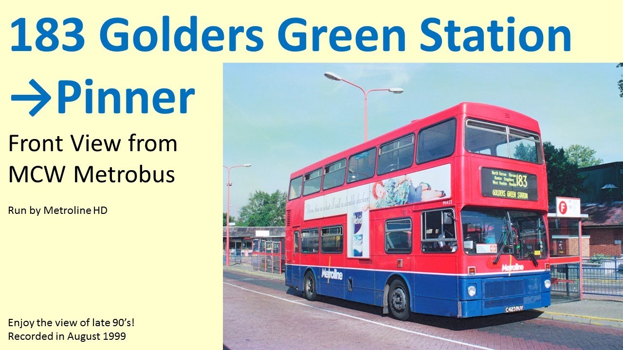 【MCW Metrobus】183 Golders Green Station to Pinner - YouTube