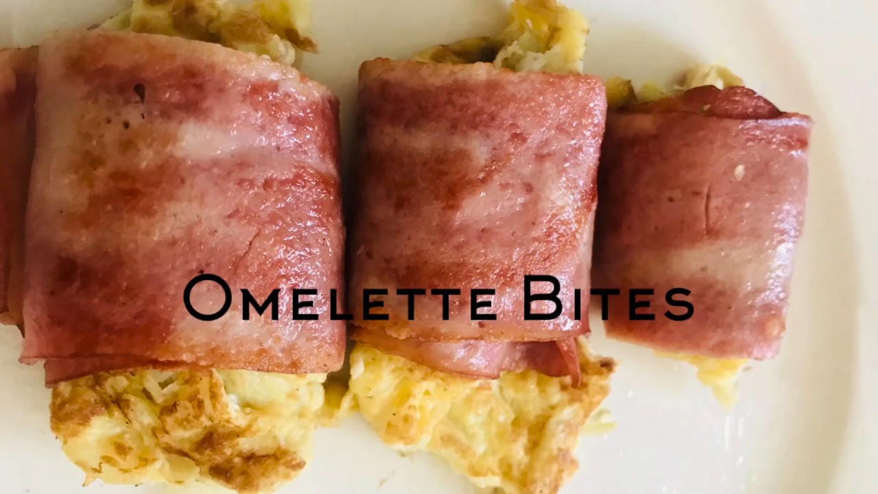 Omelette Bites / bacon bites - YouTube