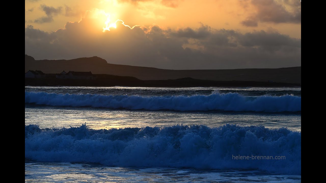 West Coast Sunset from Murioch Beach, Dingle Peninsula Ireland - YouTube