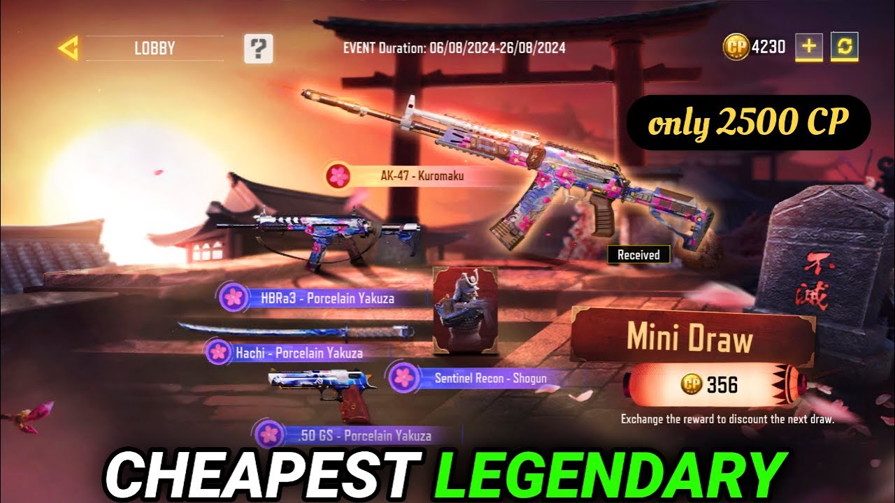 Cheapest legendary draw ever in codm | Mini draw codm #codm #codmobile ...