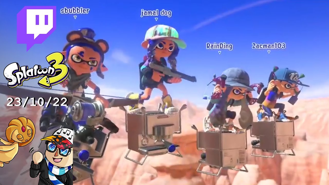Splatoon 3: Splatting with the Zac Pack (23/10/22) - YouTube