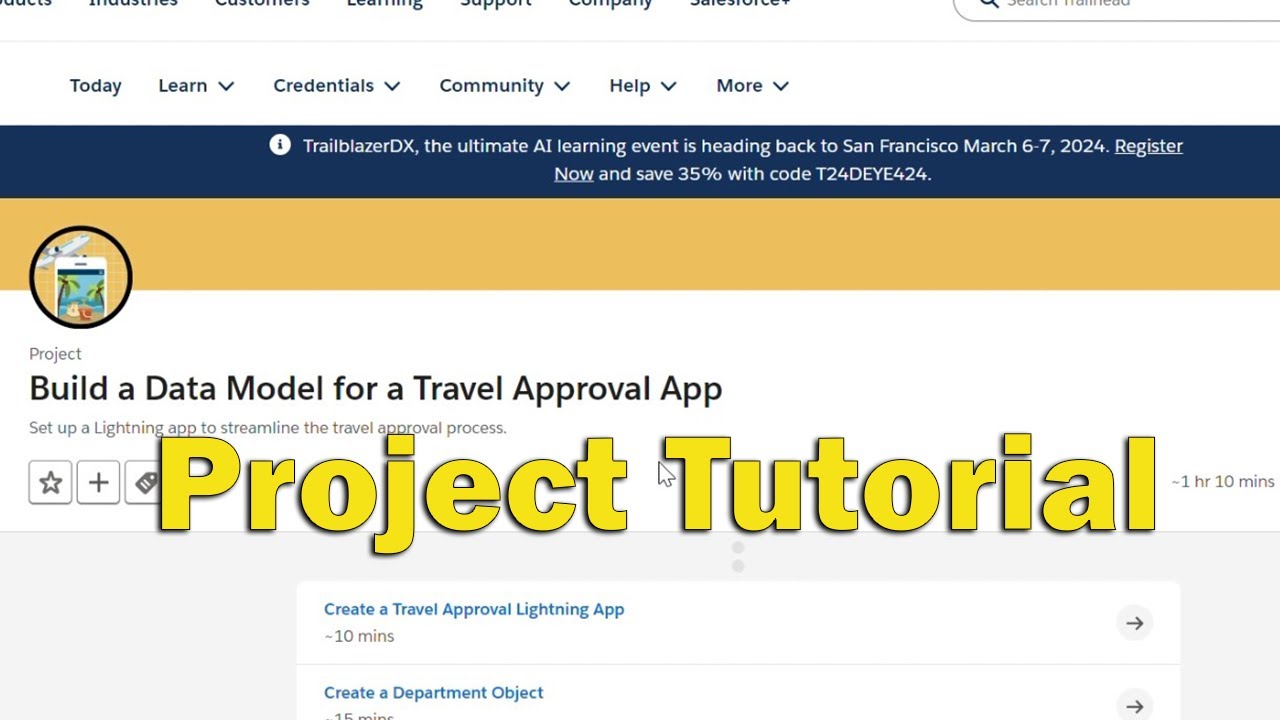 Build a Data Model for a Travel Approval App|| Superbadge preparation ...