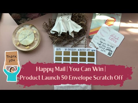 Happy Mail | You Can Win | Product Launch 50 Envelope Scratch Off - YouTube