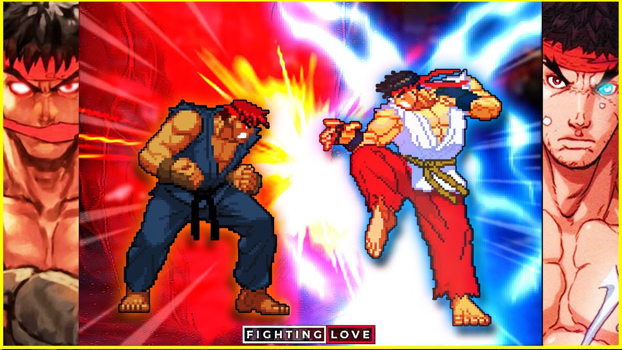🔴The Best FIGHT You'll Ever See In Your Life! (Shin Ryu VS Evil Ryu ...