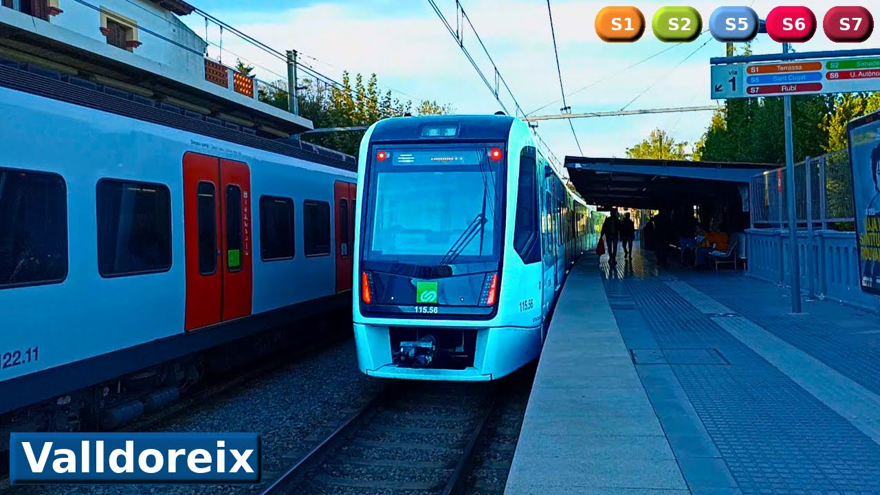 Valldoreix S1 - S2 - S5 - S6 - S7 : FGC Barcelona ( UT 115 - 113 - 112 ...