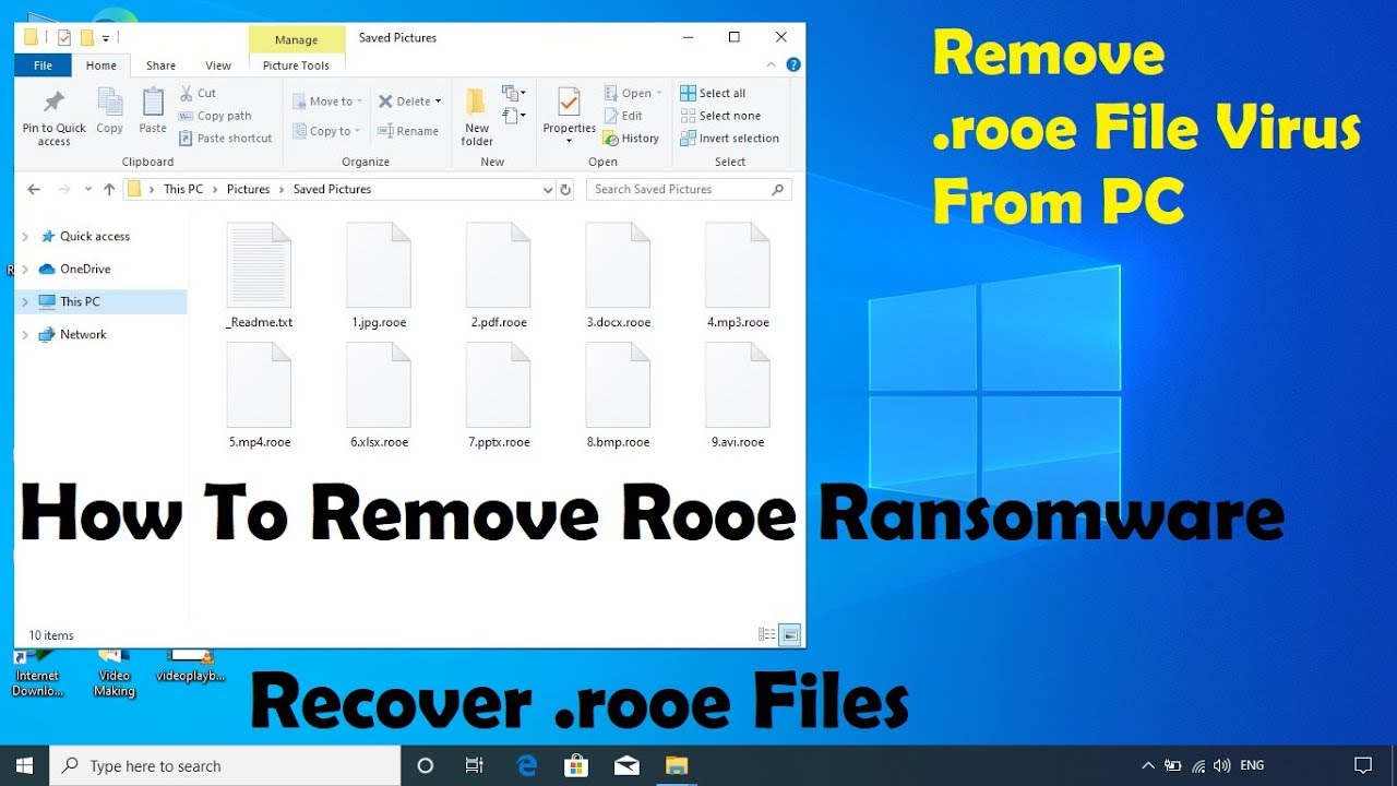 Remove .Rooe File Virus Ransomware (+Recover .Rooe Files) - YouTube