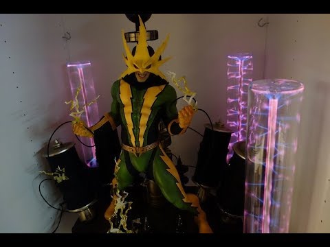 XM Studios Electro statue custom PLASMA tube disc Elektro Sinister six ...