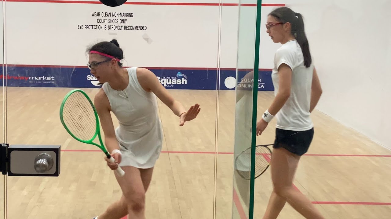 Twins Battle!--Ocean Ma v Spring Ma--(Pt 2/3)-2024 Jesters PNW Squash ...