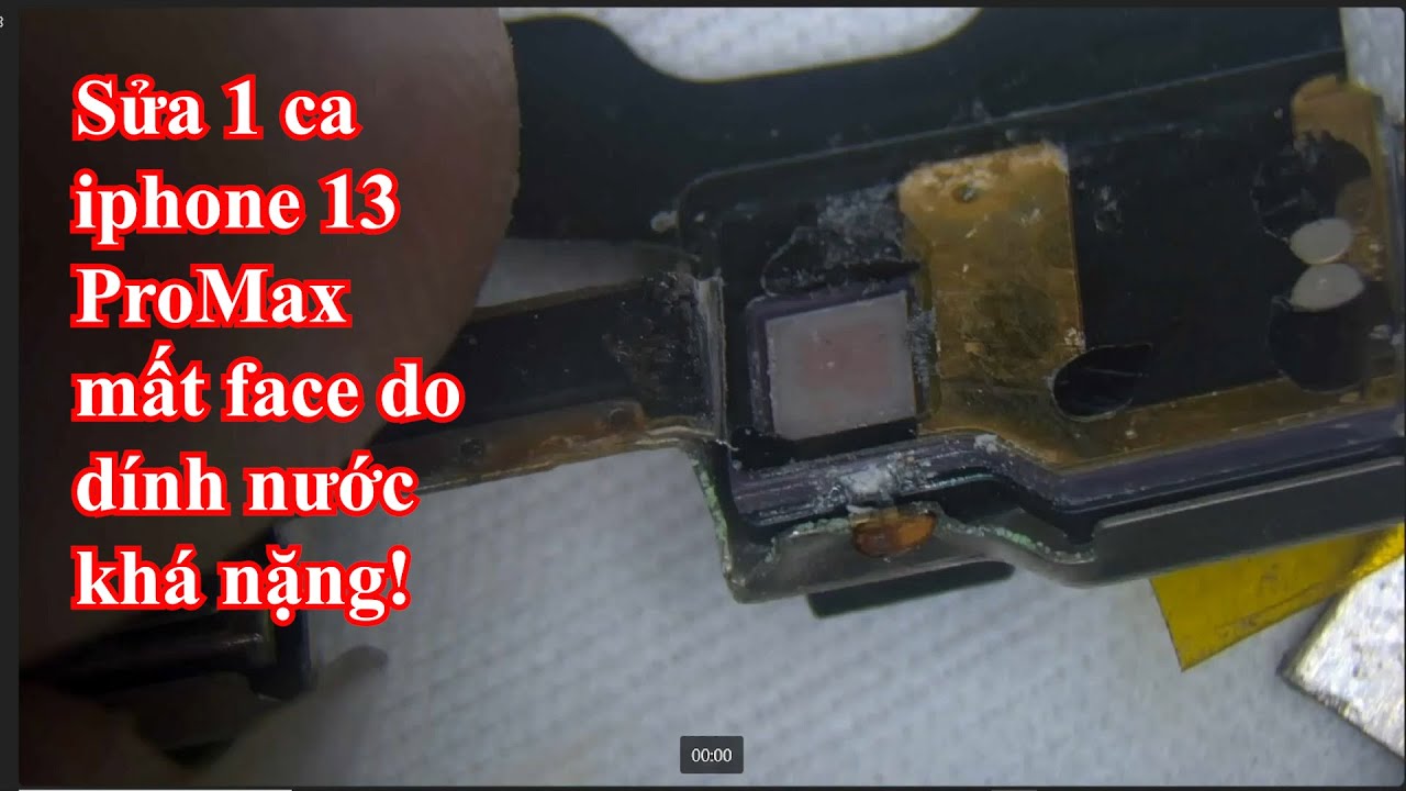 Sửa face id iphone 13 Pro Max một ca dính nước khá nặng / How to fix ...