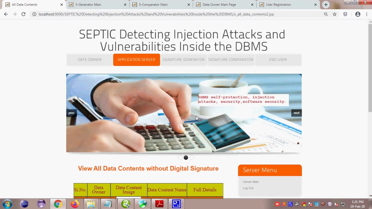 SEPTIC Detecting Injection Attacks and Vulnerabilities Inside the DBMS ...