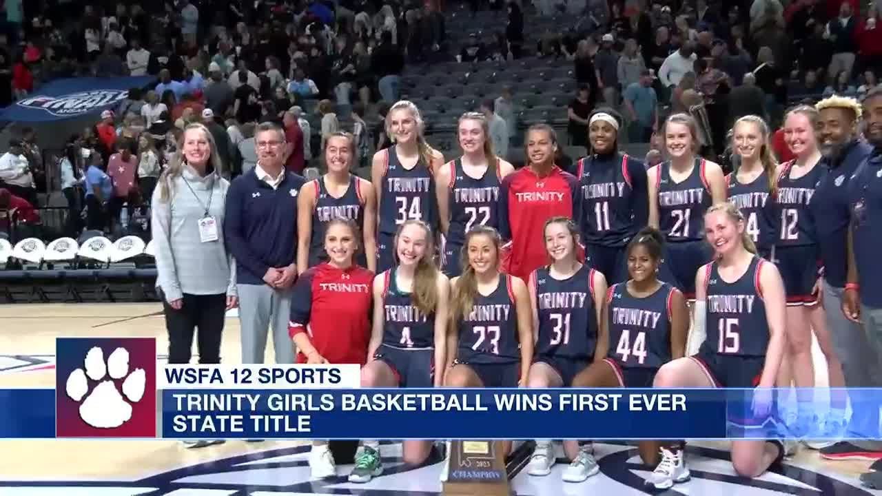 Trinity Girls Basketball wins Class 3A basketball title - YouTube