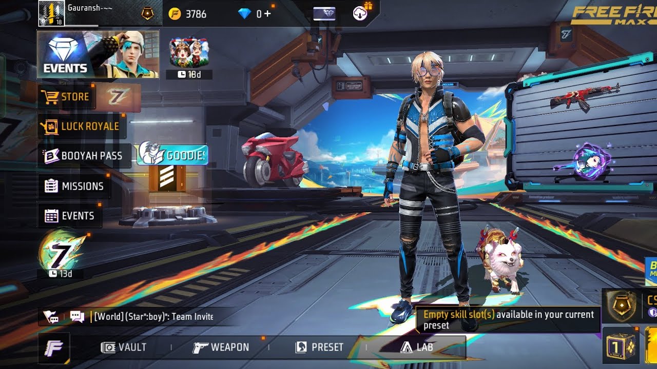 Playing free fire max - YouTube