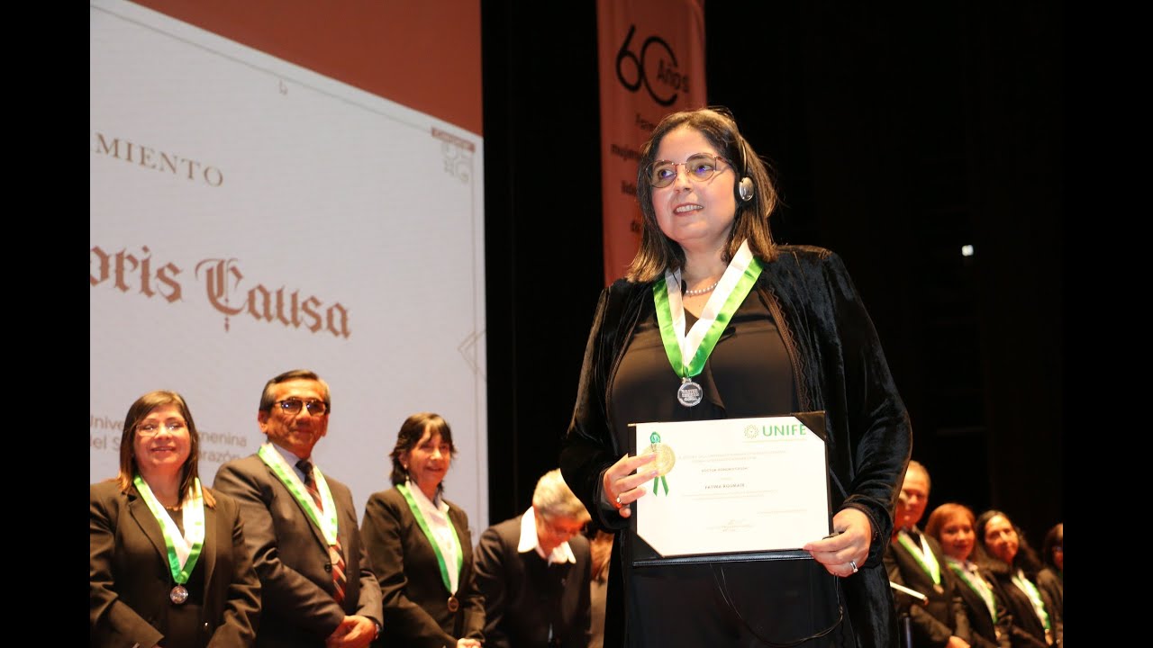 Honoris Causa Fatima Roumate PhD - YouTube