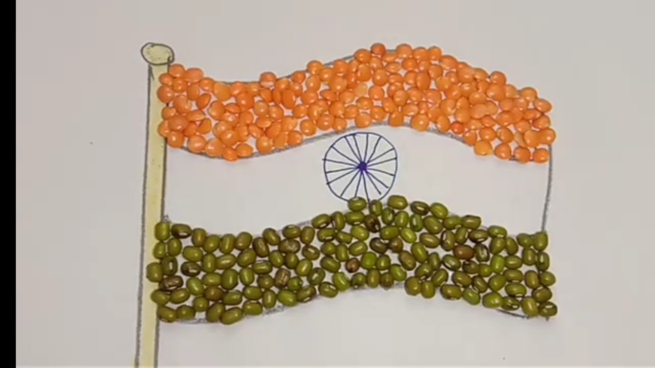 Dal pasting activity for kids / National flag by Dal pasting/ Republic ...