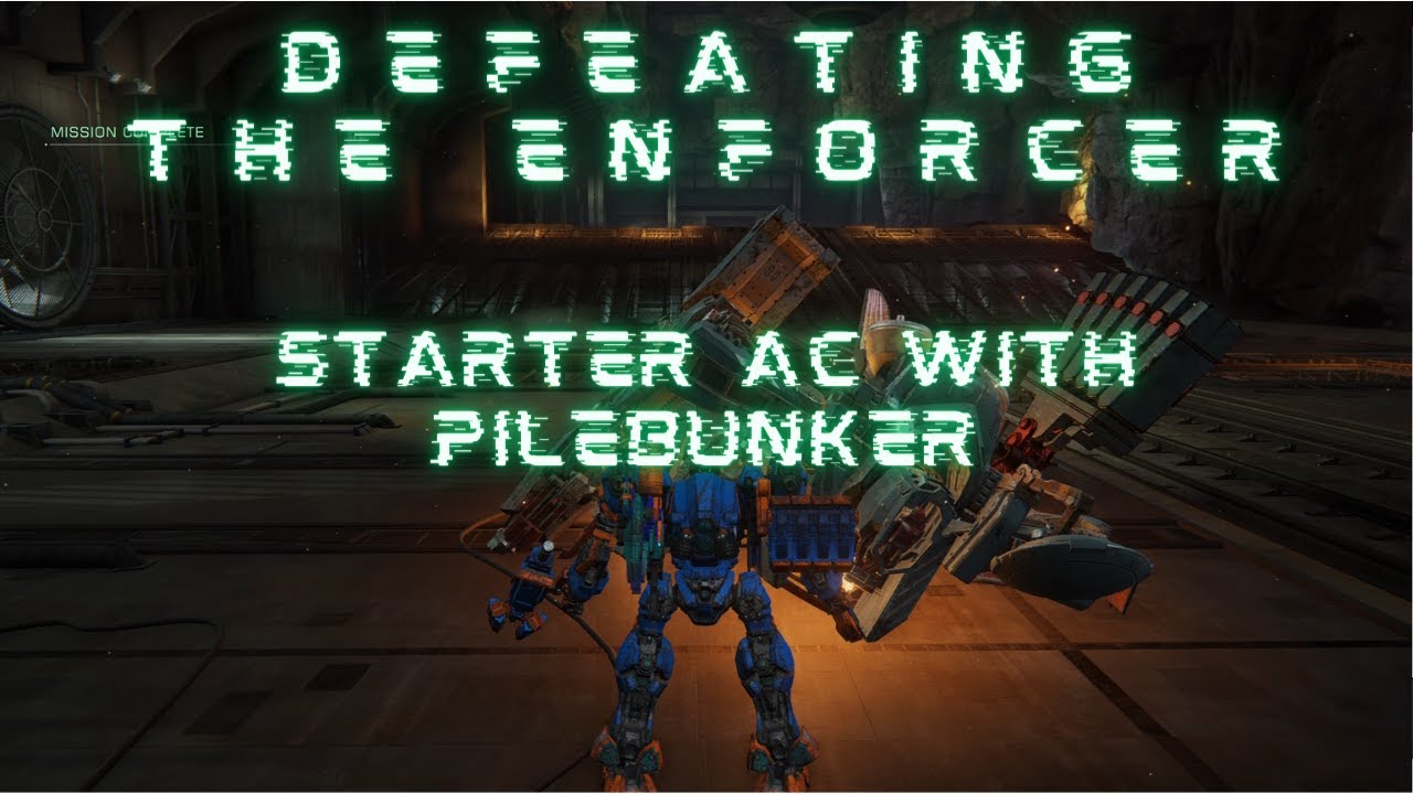 Armored Core 6(VI) - Defeating the enforcer - Starter AC with ...