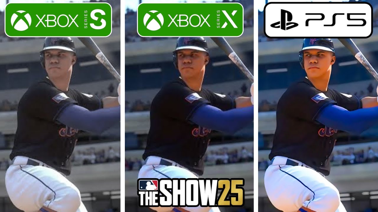 MLB The Show 25 PS5 vs Xbox Series X vs Xbox Series S Graphics ...