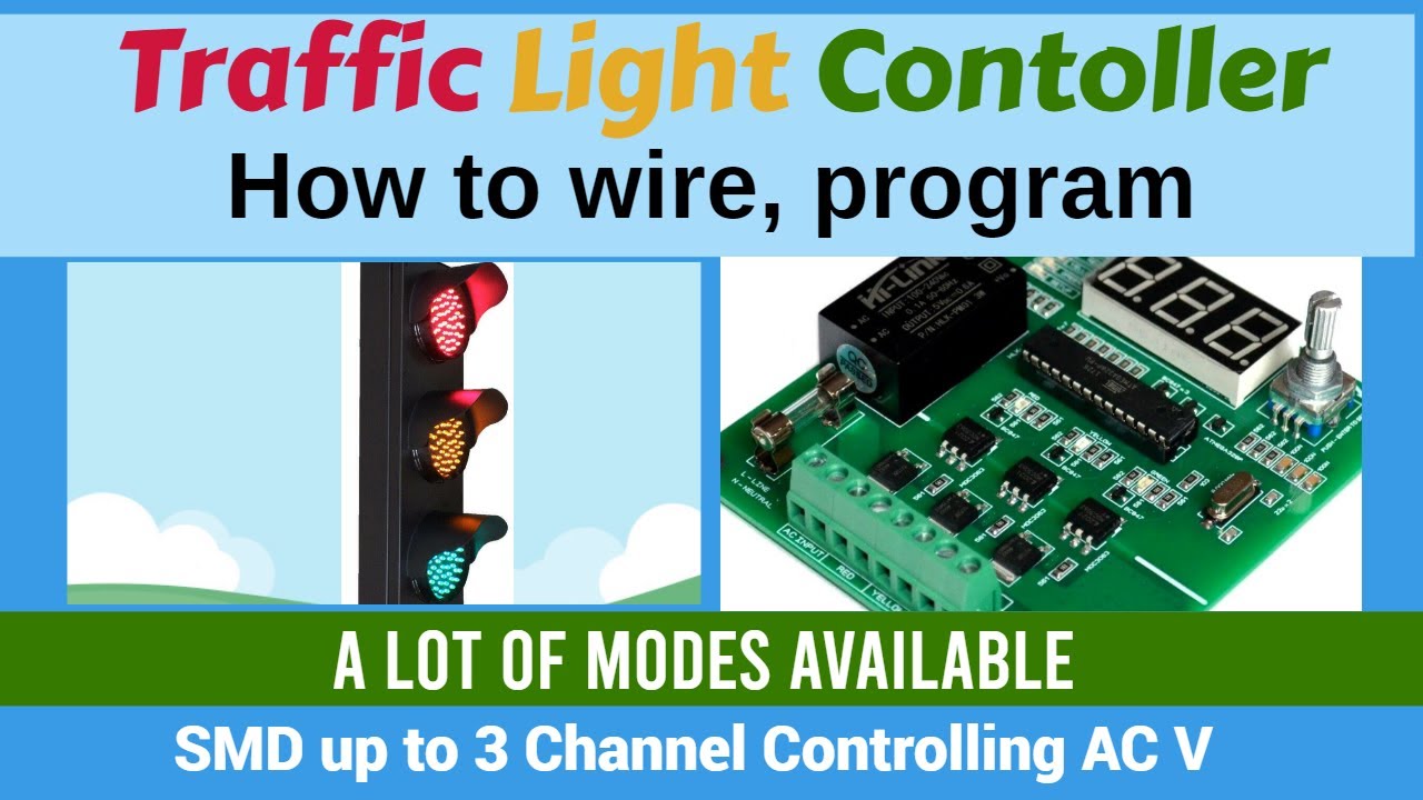 Blue SSR 3 Ch Traffic Light Controller - YouTube