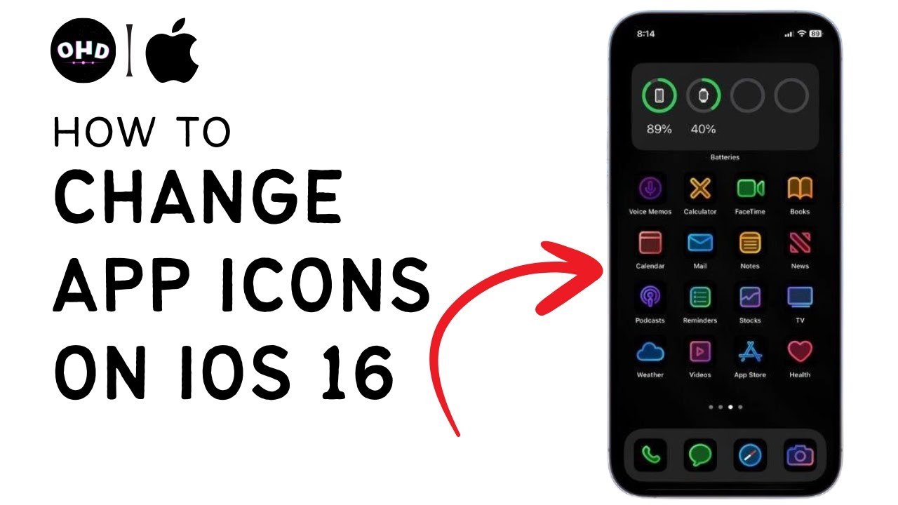 🌟 Change App Icons On iOS 16! (2023 NEW METHOD) | Customize Your iPhone ...
