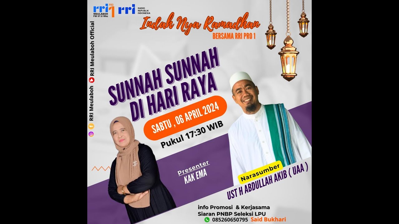 INDAHNYA RAMADHAN: " SUNNAH SUNNAH DI HARI RAYA " - YouTube